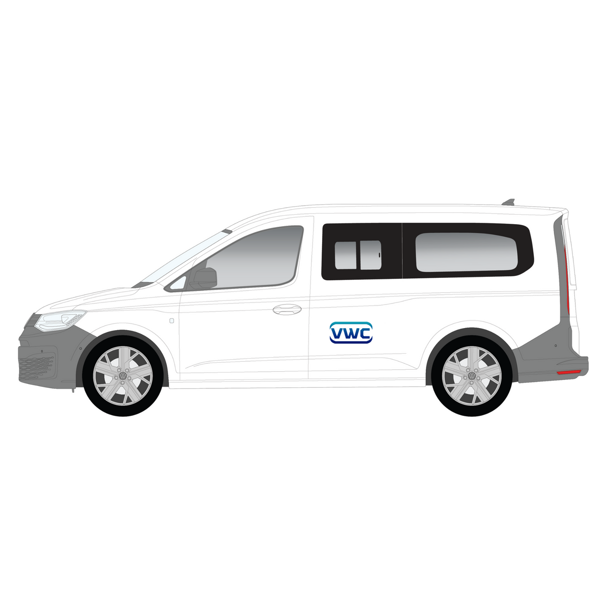 Volkswagen Caddy 2023-Current Left Passenger Side Window LWB – Van ...