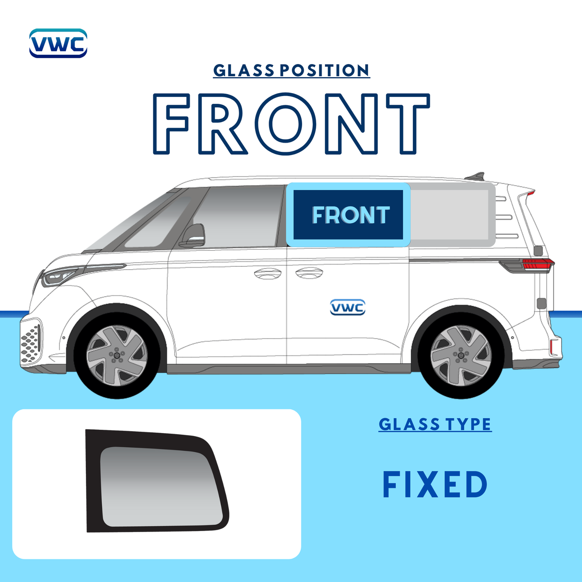 Volkswagen Id.Buzz 2022-Current Left Passenger Side Window SWB – Van ...