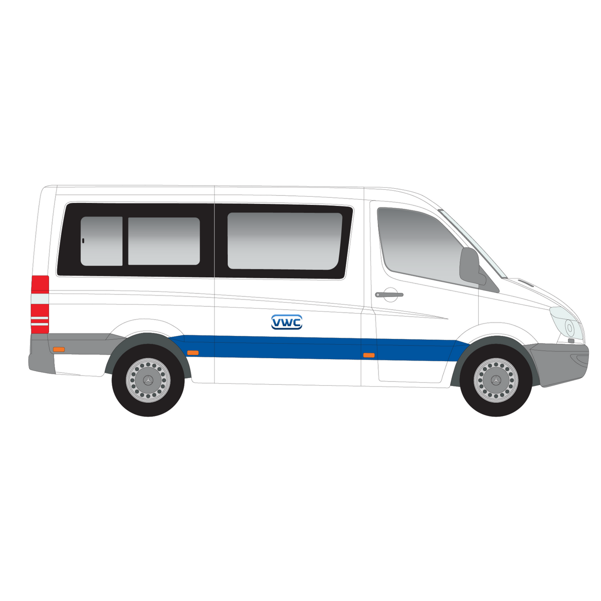 Mercedes Sprinter 2006-Current Right Driver Side Window MWB – Van ...