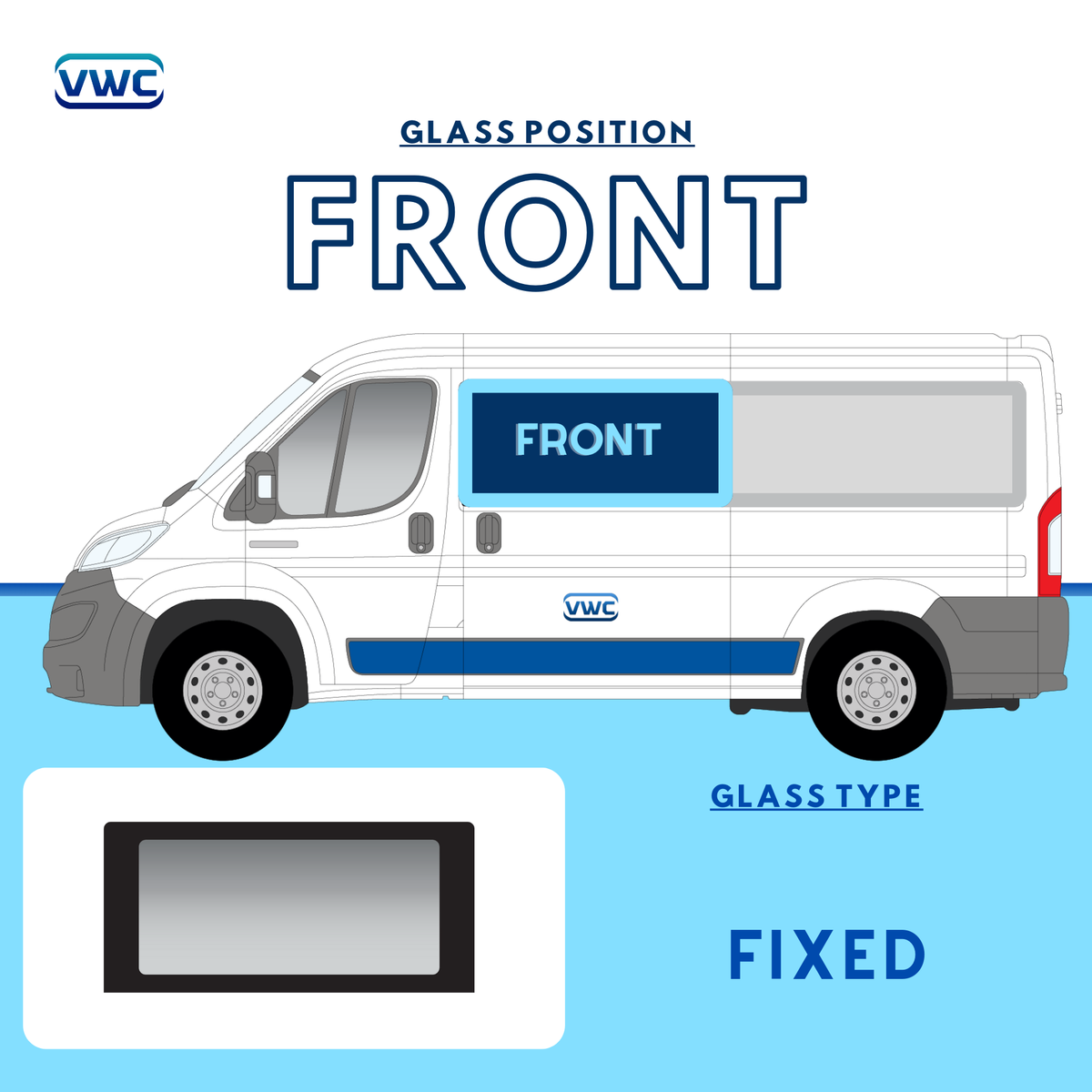 Vauxhall Movano 2021-Current Left Passenger Side Window SWB – Van ...