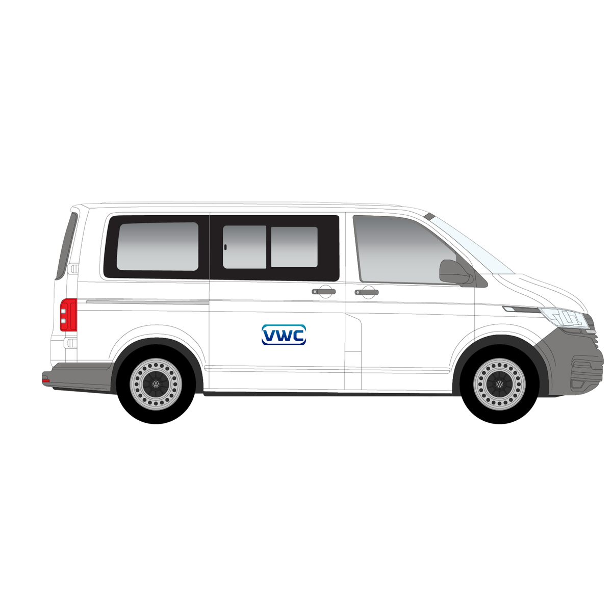 Volkswagen Transporter T6 2016-2024 Right Driver Side Window SWB – Van ...